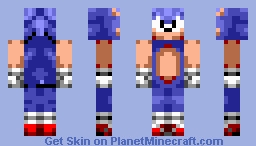 Sonic The Hedgehog Minecraft Skin