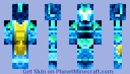 Water Elemental Knight Minecraft Skin