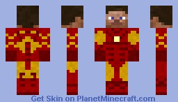 Iron Man Steve Minecraft Skin