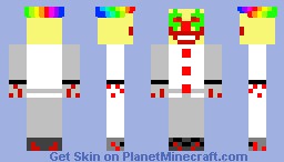 Creepy Evil Clown Minecraft Skin