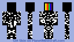 checker man (rainbow face) Minecraft Skin