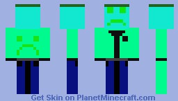 Aquos Creeper General Minecraft Skin