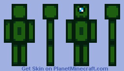 Green Blob Robot Skin Minecraft Skin