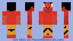 Red Oni Skin Minecraft Skin