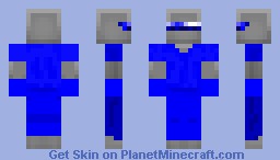 spazoguy's blue robot Minecraft Skin