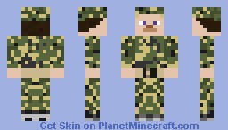 Soldier Skin *3D HAT* Minecraft Skin
