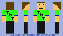 TNT shirt Minecraft Skin