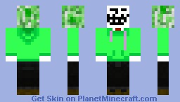 cool creeper (Troll face) Minecraft Skin