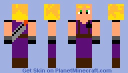 Cloud FFVII Minecraft Skin