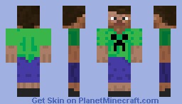 Creeper T-shrt Minecraft Skin