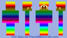 Rainbow Man Minecraft Skin