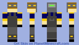 guy with welding gear and protective gear Minecraft Skin