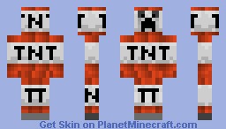 TNT man Minecraft Skin