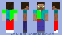 experiment steve gone wrong... Minecraft Skin