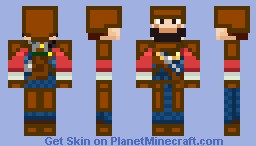 Super Leather Mario Minecraft Skin