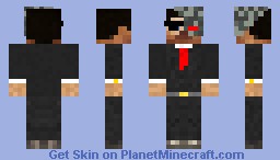 Agent Steve Minecraft Skin