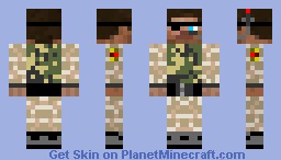 A desert commando Minecraft Skin
