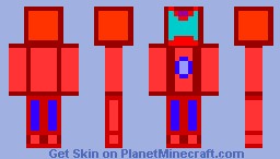 Red Space Dude Minecraft Skin