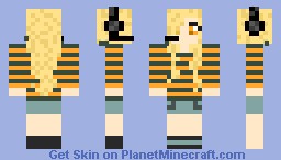 Gamer girl with headset Minecraft Skin
