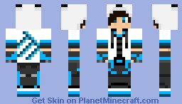 Blue Panda Boy Minecraft Skin