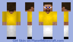 Steve Yellow Shirt Minecraft Skin