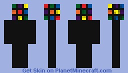 cube head Minecraft Skin