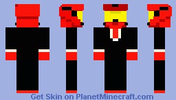 Red Master Chief in a Suit Minecraft Skin