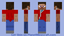 Burning Steve Minecraft Skin