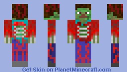 A Zombie You Can Play As Minecraft Skin