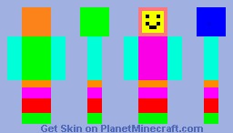 rainbow man Minecraft Skin