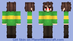 Chara - GLITCHTALE Minecraft Skin