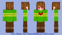 Underswap Frisk Minecraft Skin