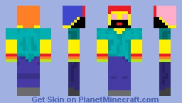 CRAAAAAAYZY Steve w/ Beard Minecraft Skin