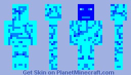 the blue plasma king! Minecraft Skin