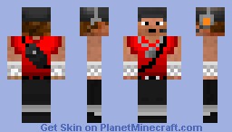Team fortres 2 scout 3D epic Minecraft Skin