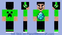Green Gamer Minecraft Skin