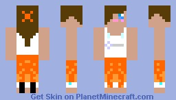 Chell (portal 2) Minecraft Skin