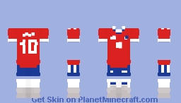 Chile Home Kit 2026 (By ChuyXD) Minecraft Skin