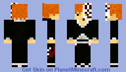Hollow Ichigo [Bleach] Minecraft Skin