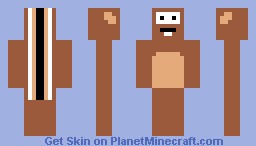 Chipmunk with Stripes Minecraft Skin