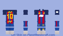 FC Barcelona Home Kit 2016/17 (By ChuyXD) Minecraft Skin