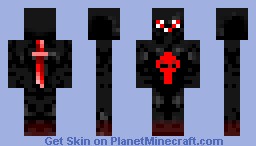 Black man with red sword Minecraft Skin