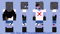 Classic NuSky (Demon Form) (FNF) Minecraft Skin