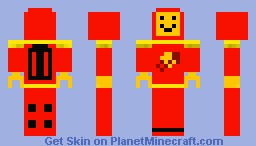 Classic Red Spaceman Lt. Minecraft Skin