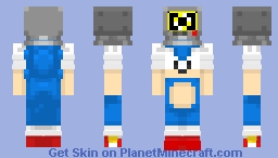 Classic Super Sonic Minecraft Skin