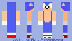 Classic Sonic Minecraft Skin