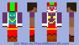 clown Steve Minecraft Skin