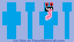 Creepy Clown-Ghost Blue Minecraft Skin