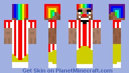 Steve Clown Minecraft Skin