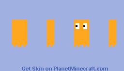 Pac-Man's Clyde Minecraft Skin